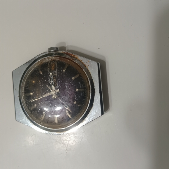 Timex | Accessories | Silver And Black Hexagonal Watch | Poshmark
